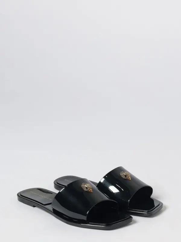 Kurt Geiger Maddison Pvc Slide Sandals With Square Toe