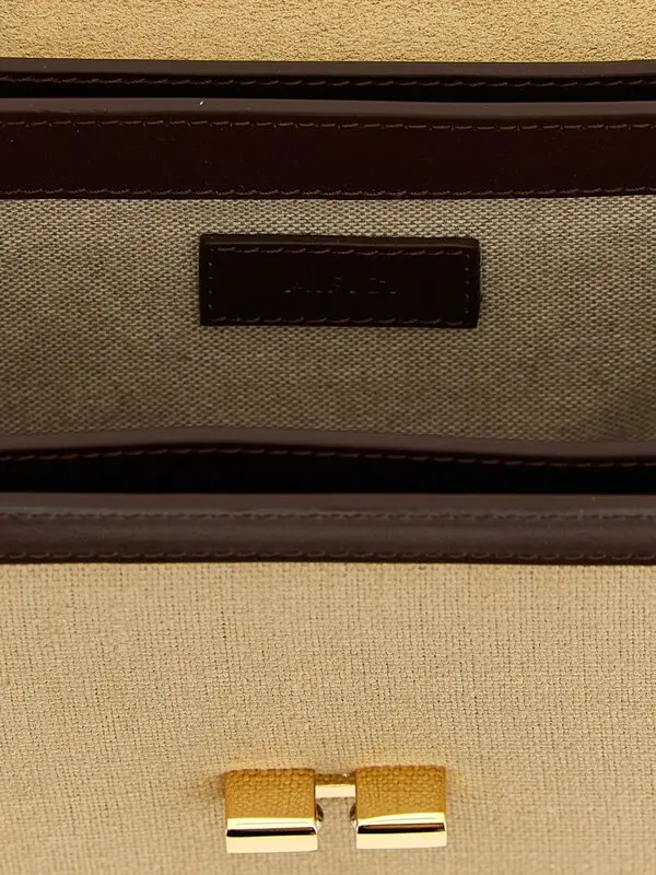 A.p.c. Grace Canvas And Leather Bag