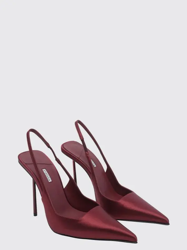 LE SILLA Amelia Satin Slingbacks - Red