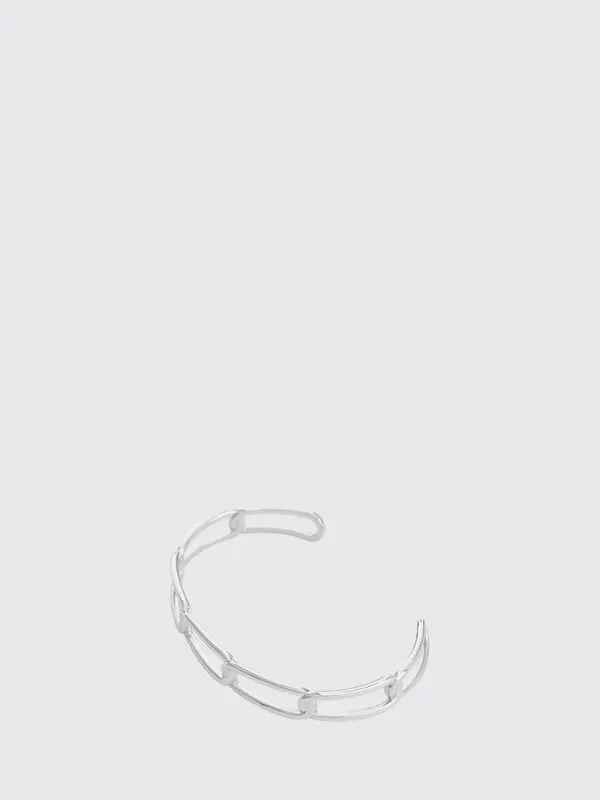 Federica Tosi Rigid Square Brass Bracelet - Silver