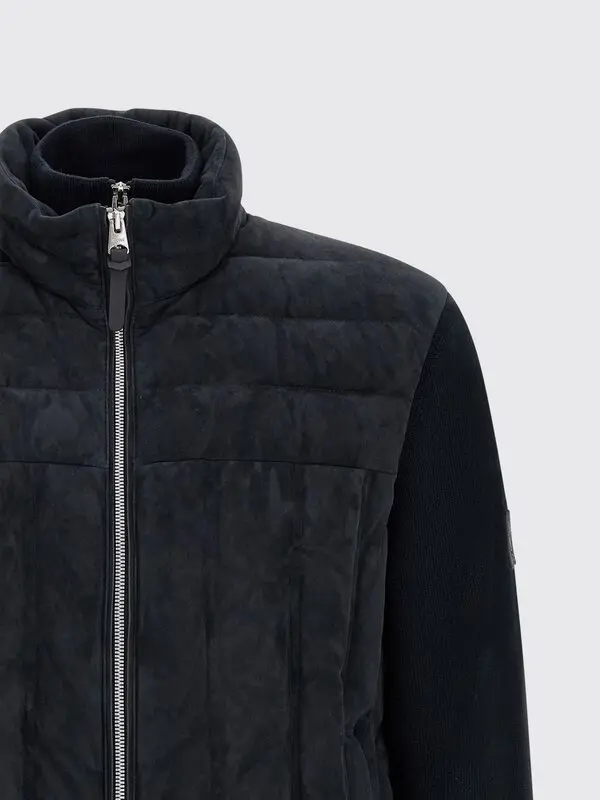 Mackage Landen Quilted Virgin Wool Jacket With Leather Details