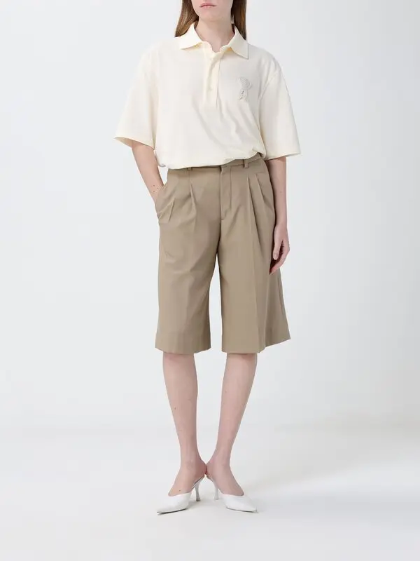 AMI Paris Cotton Polo Shirt With Logo