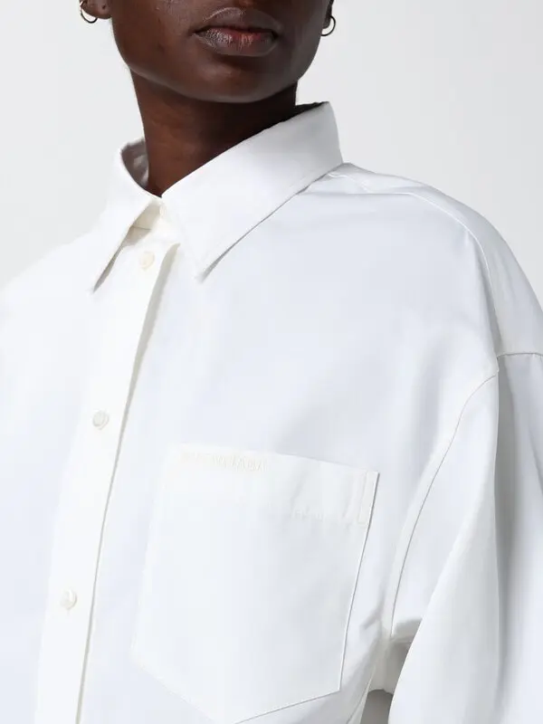 Balenciaga Cotton And Silk Poplin Shirt
