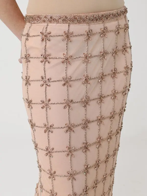 Pinko Tulle Midi Skirt With Sequins
