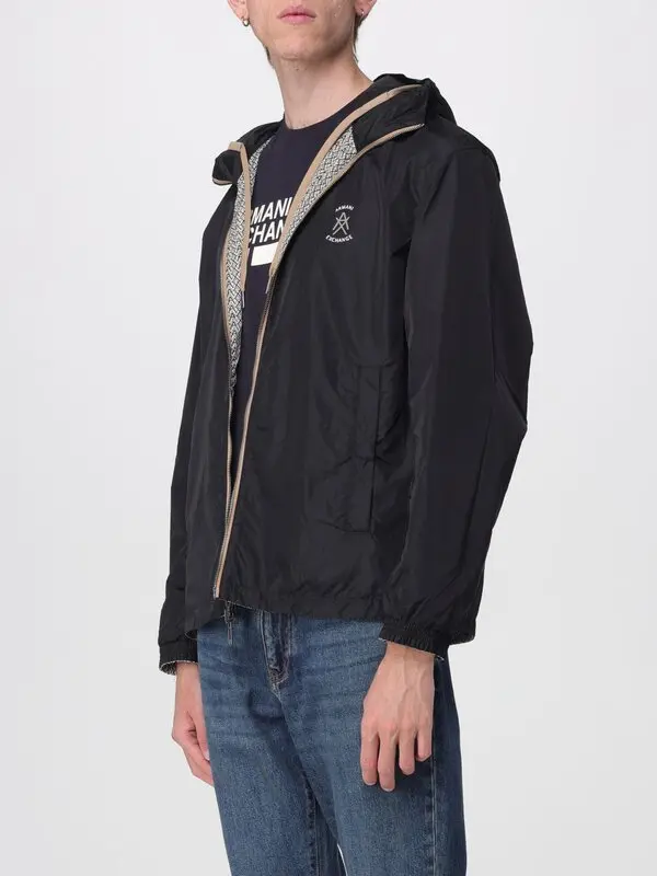 Armani Exchange Reversible Windbreaker With Hood
