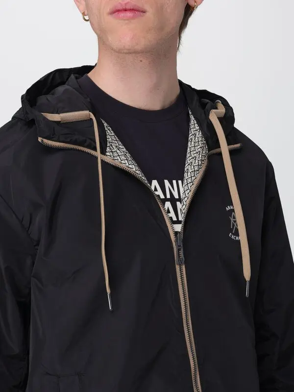 Armani Exchange Reversible Windbreaker With Hood