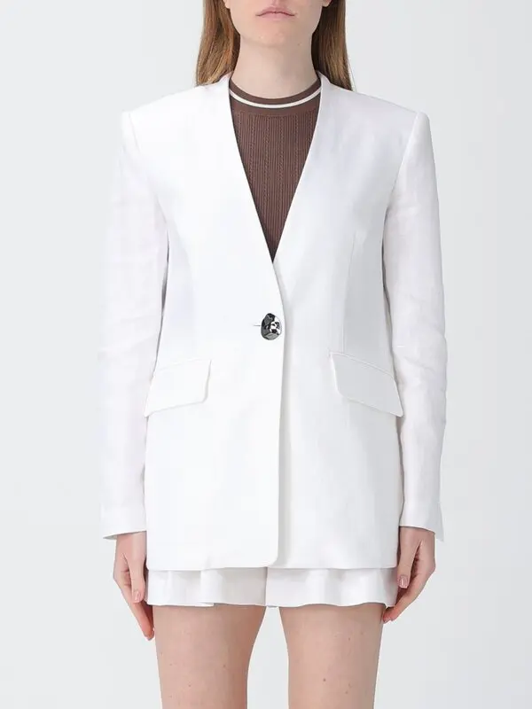 Armani Exchange Single-breasted Linen Blazer