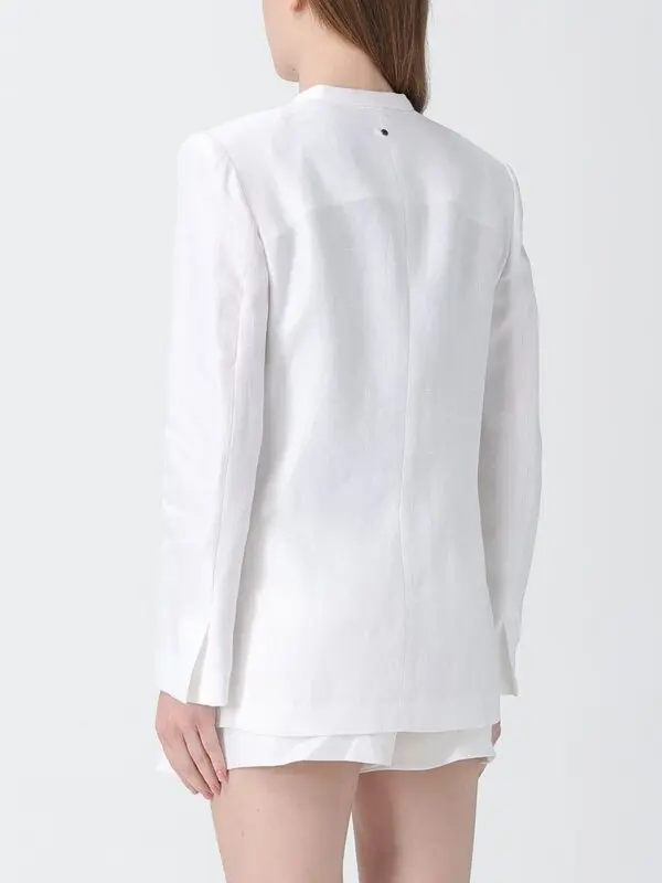 Armani Exchange Single-breasted Linen Blazer