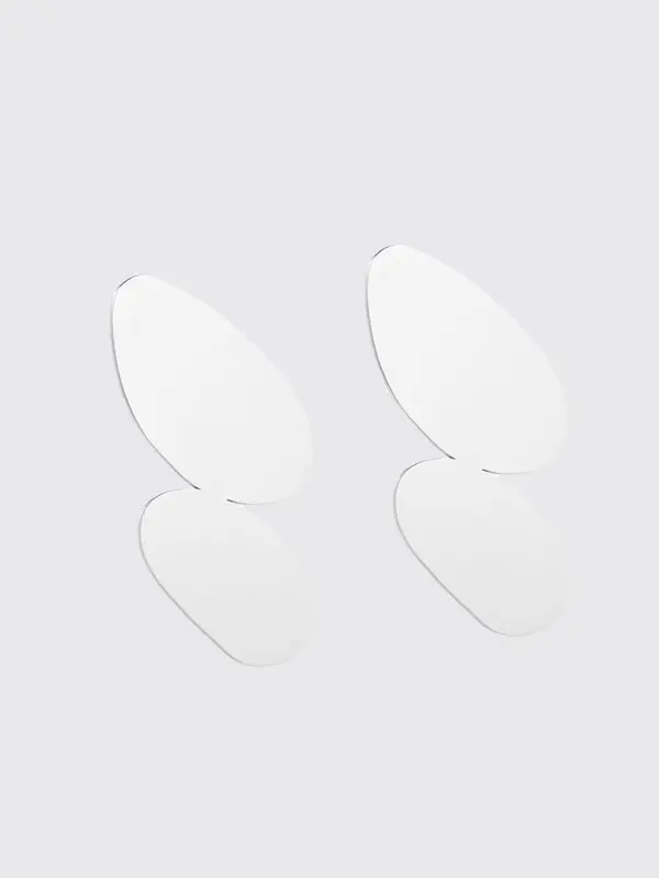 Federica Tosi Brass Pendant Earrings - Silver