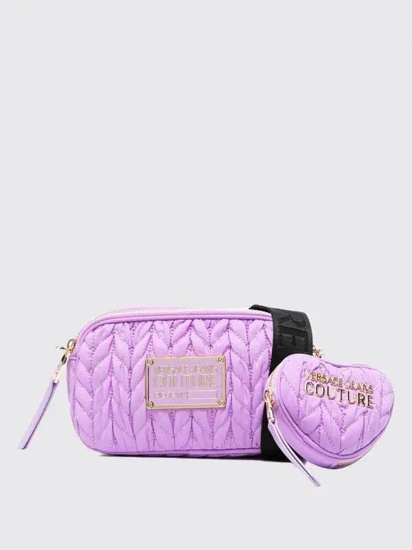 Versace Quilted Crossbody Bag With Heart Coin Purse