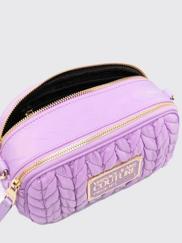 Versace Quilted Crossbody Bag With Heart Coin Purse
