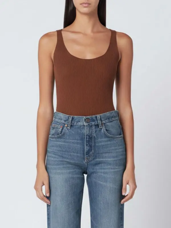 ROBERTO COLLINA Ribbed Knit Tank