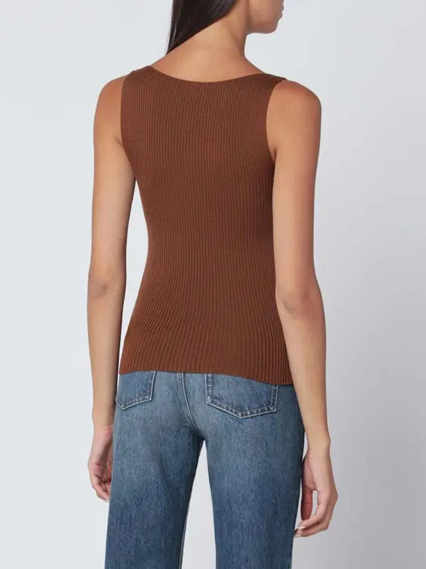 ROBERTO COLLINA Ribbed Knit Tank