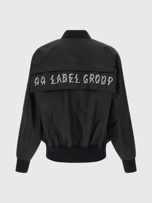 44 LABEL GROUP Nylon Bomber Jacket With Back Logo And Bomber Collar