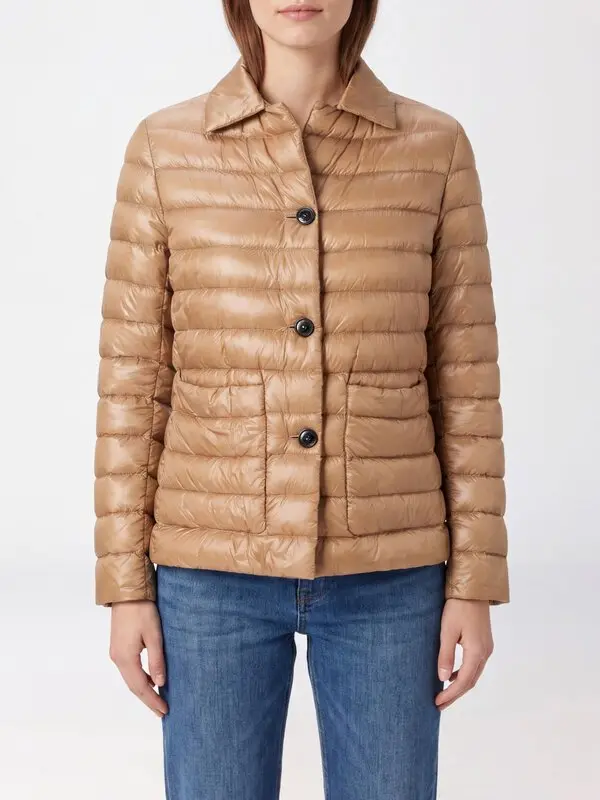 Herno Water-repellent Quilted Ultralight Nylon Down Blazer - Camel