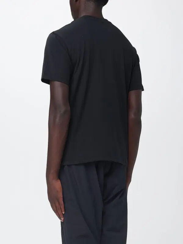 SAVE THE DUCK Cotton Crewneck T-shirt With Contrasting Front Logo By - Black