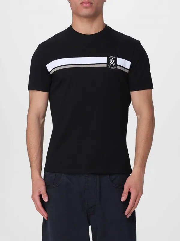 Armani Exchange Cotton T-shirt With Logo - Black
