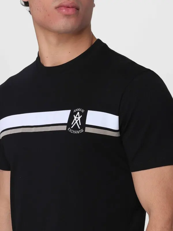 Armani Exchange Cotton T-shirt With Logo - Black