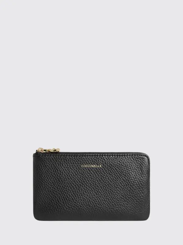 COCCINELLE C-me Softy Grained Leather Pouch - Black