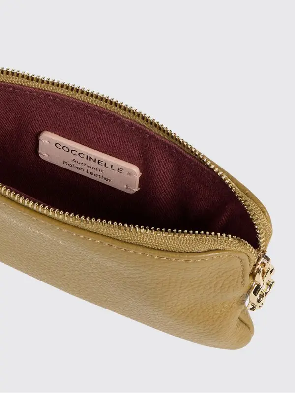 COCCINELLE C-me Softy Grained Leather Pouch - Green