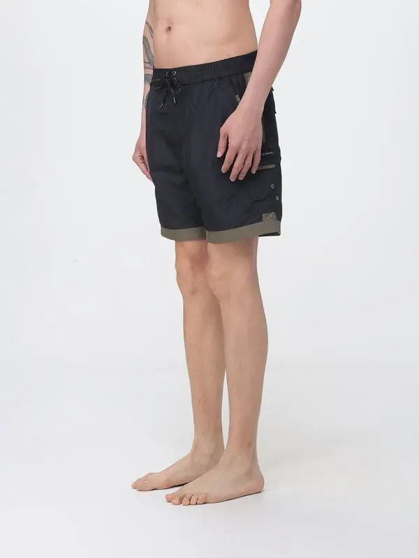 Dolce & Gabbana Polyester Cargo Swim Shorts With Elasticated Waist