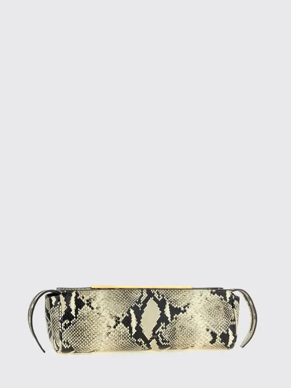 Khaite Python-print Calfskin Leather Mini Handbag With Zip Closure
