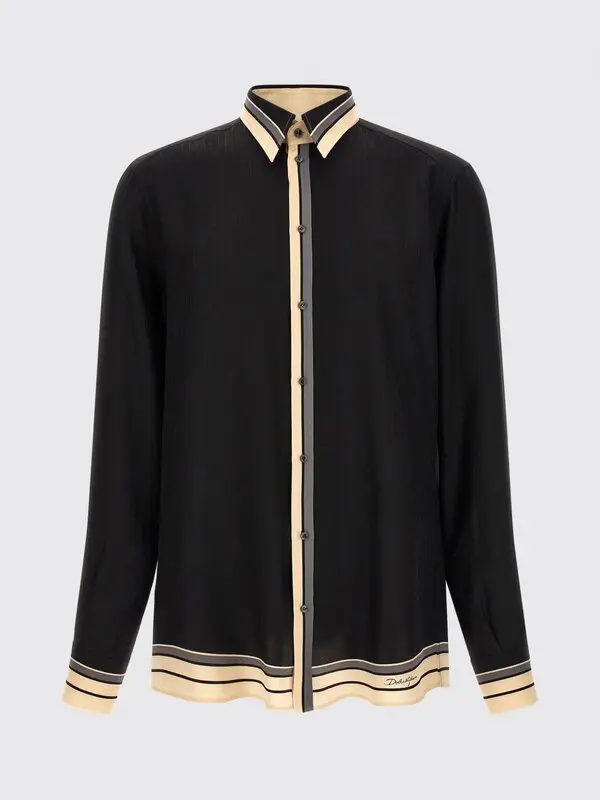 Dolce & Gabbana Classic Pure Silk Shirt With French Collar