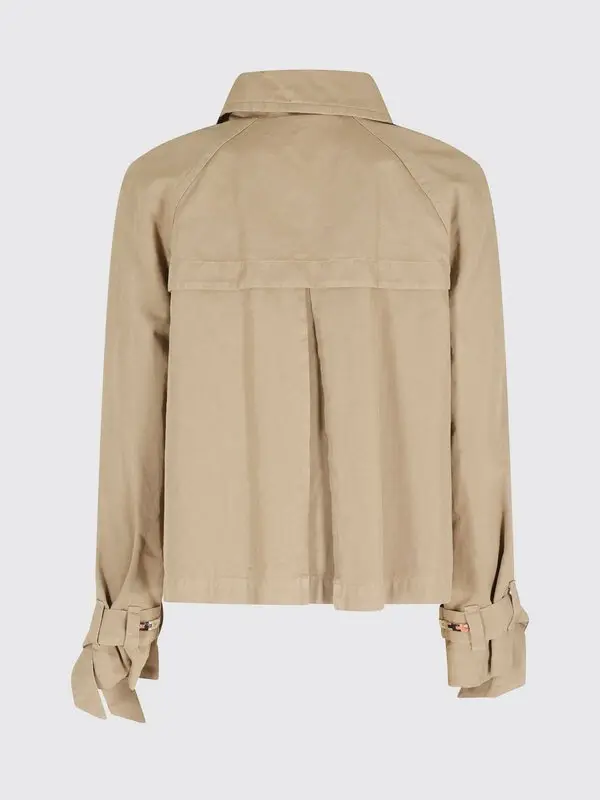 BAZAR DELUXE Double-breasted Cotton Blend Trench Coat