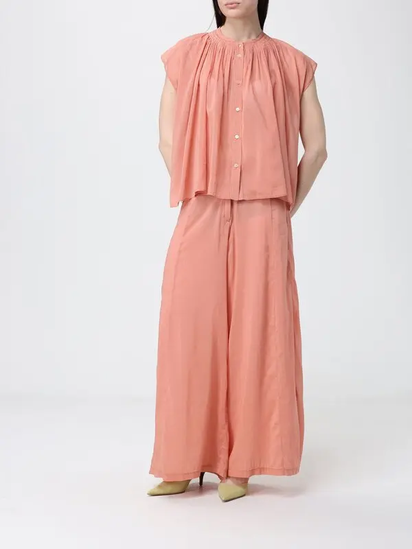 FORTE_FORTE Linen Wide-leg Trousers - Pink
