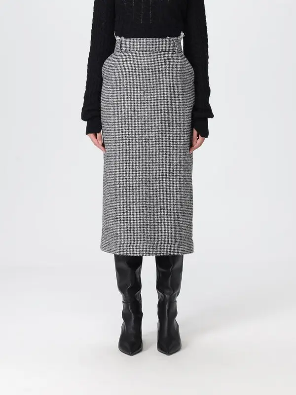 Ermanno Scervino Checked Midi Skirt