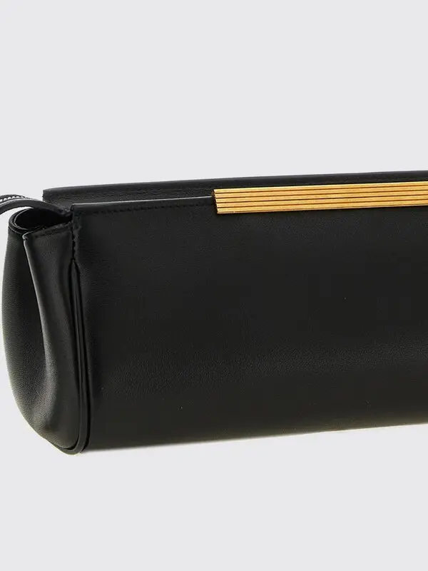 Khaite Smooth Lambskin Leather Mini Handbag With Zip Closure