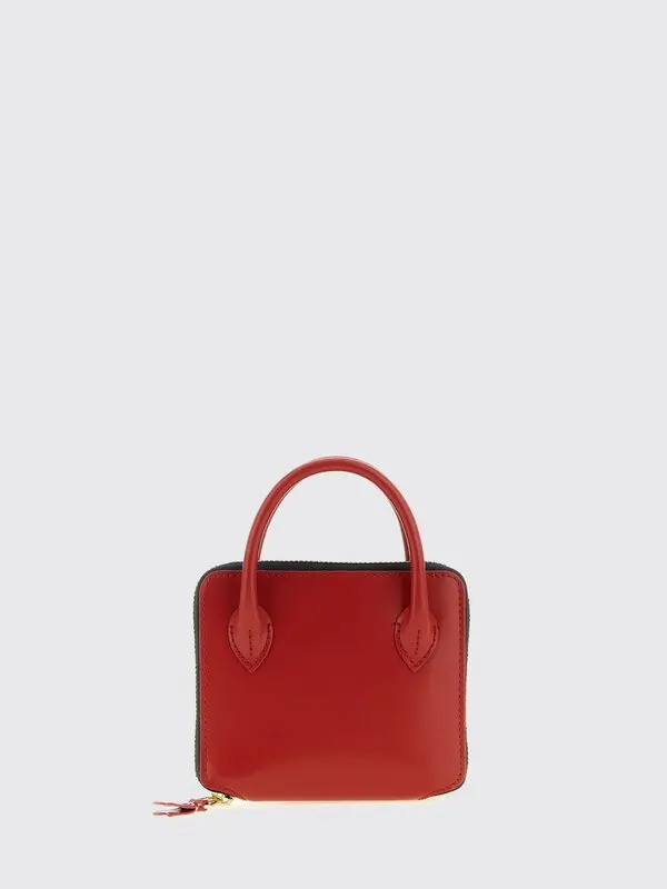 Comme Des Garçons Smooth Leather Zip-around Wallet - Red