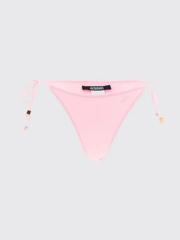 Jacquemus Mid-rise Bikini Bottoms With Adjustable Side Ties - Pink