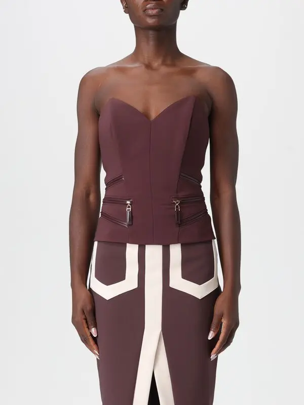 Elisabetta Franchi Top Colour - Wine