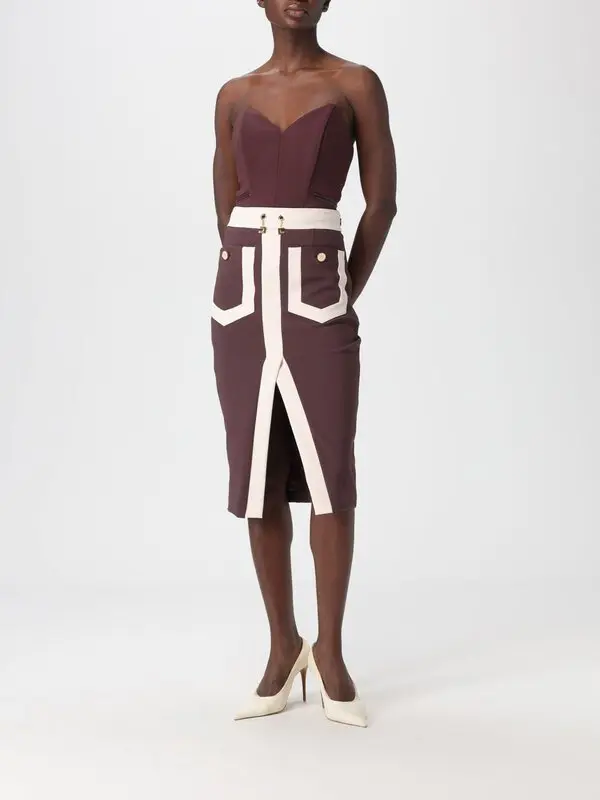Elisabetta Franchi Top Colour - Wine