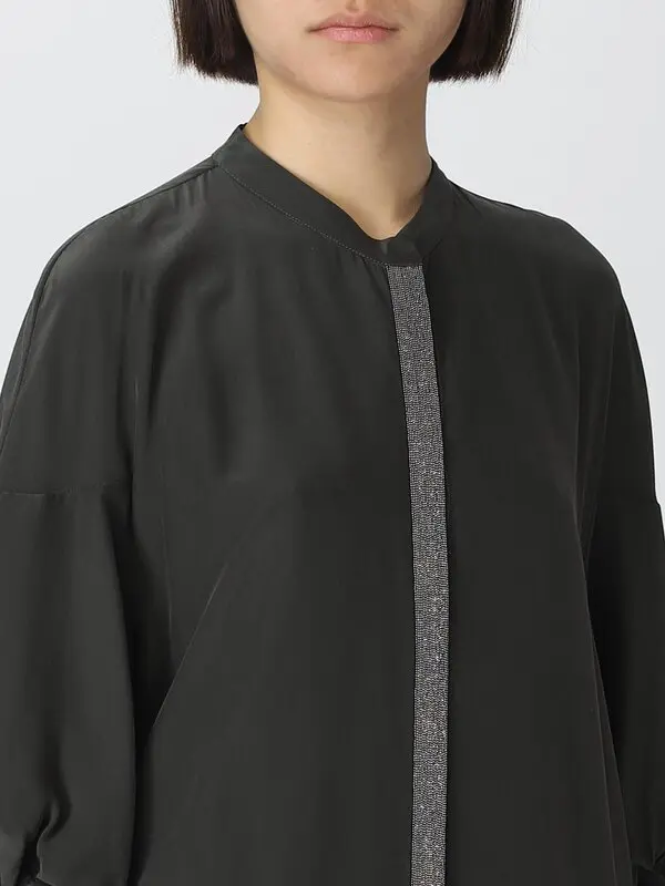 Fabiana Filippi Embellished Mandarin Collar Shirt