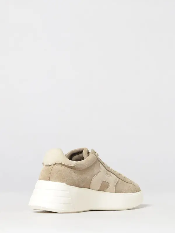 Hogan Rebel Leather And Suede Sneakers With Chunky Sole - Brown