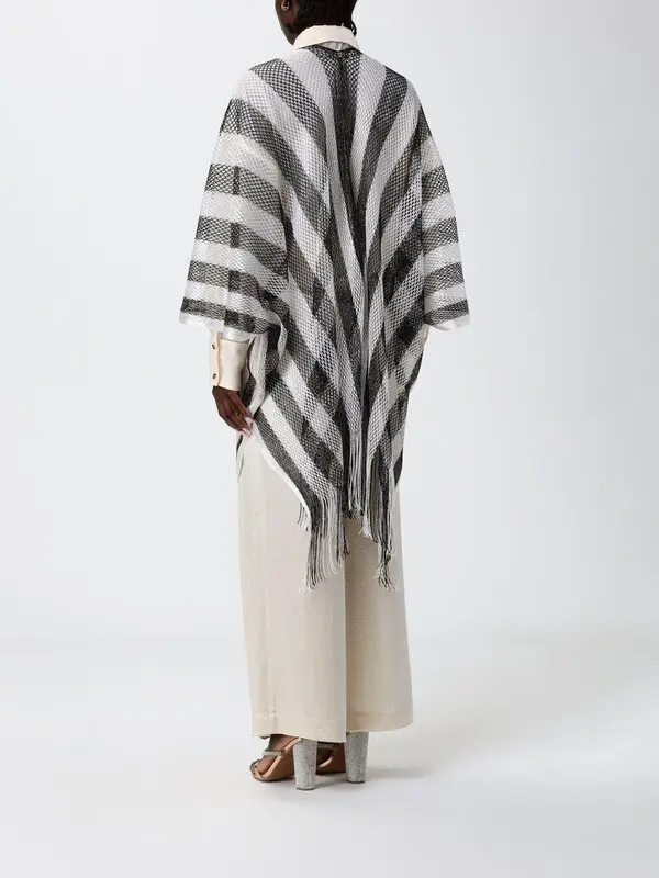 Liu Jo Striped Mesh Polyester Cardigan