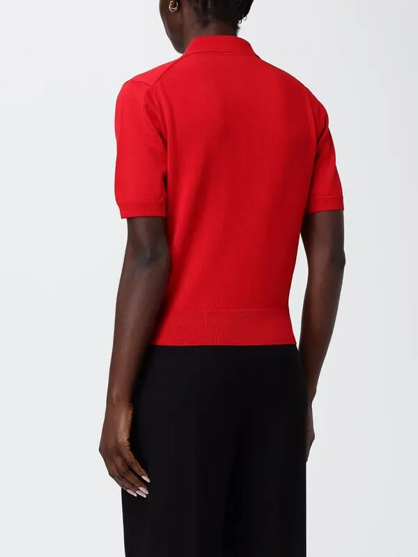 A.p.c. Cotton Knit Polo Shirt - Red