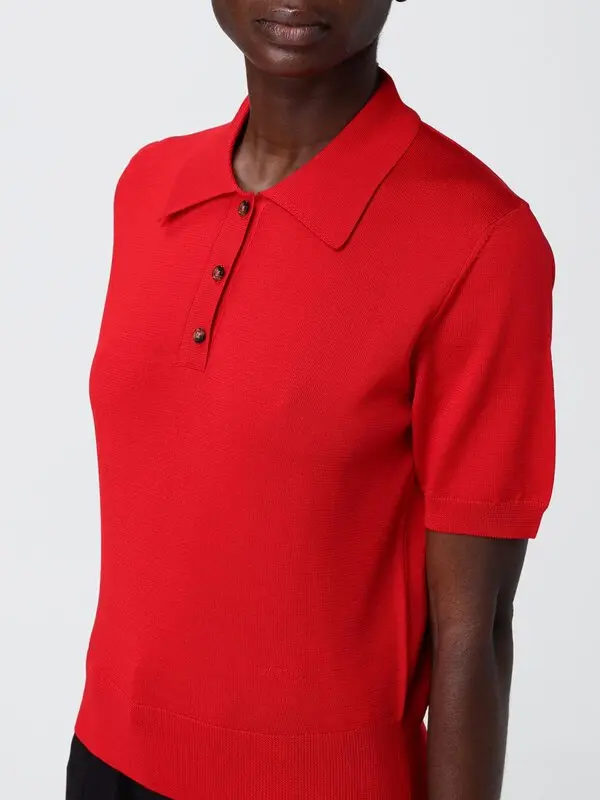 A.p.c. Cotton Knit Polo Shirt - Red