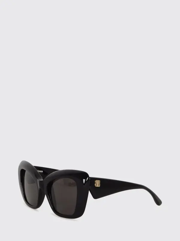 Balenciaga Monogram Acetate Mask Sunglasses - Black
