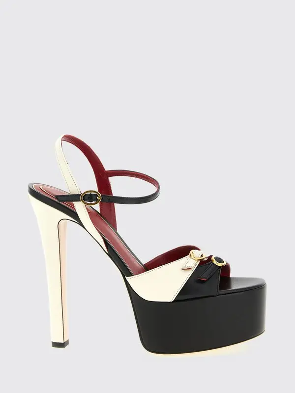 Valentino Garavani Crasher Leather Platform Sandal - White