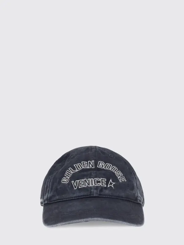 GOLDEN GOOSE Embroidered Logo Cotton Denim Baseball Cap