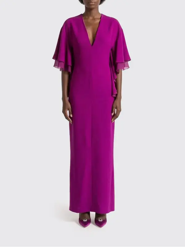 Alberta Ferretti Crêpe Long Dress