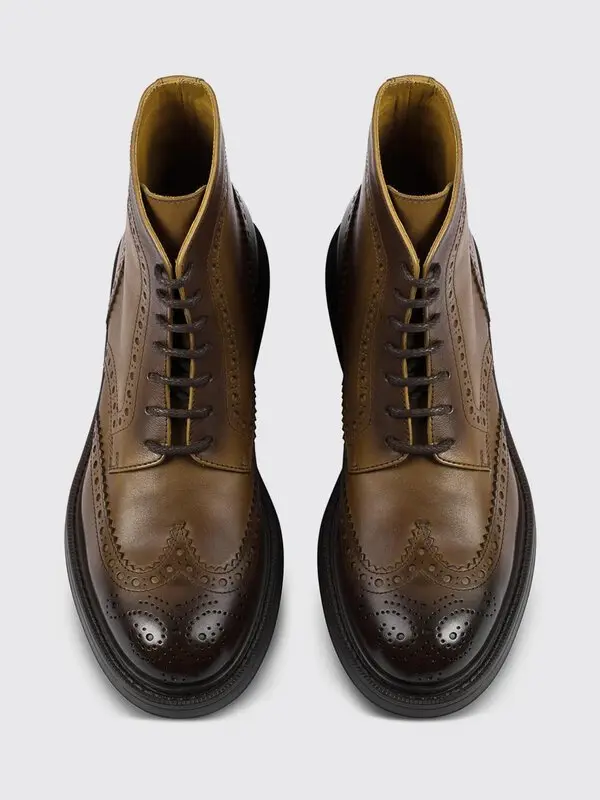 DOUCAL'S Lace Up Wing Tip Boots