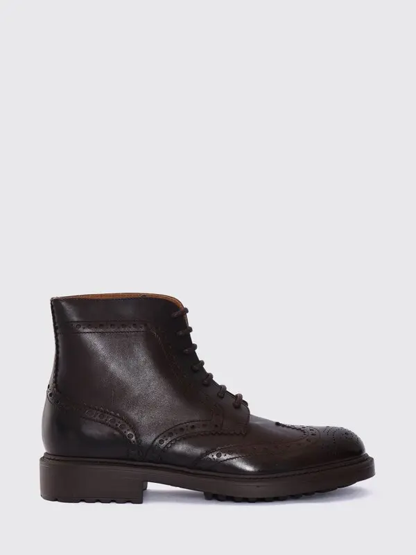 DOUCAL'S Lace-up Wingtip Boots - Grey