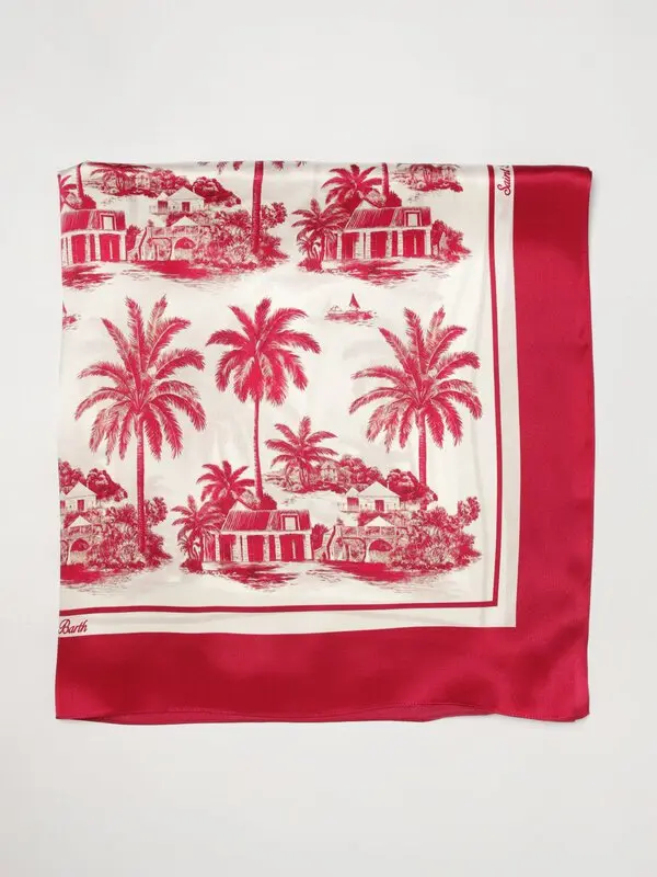 MC2 SAINT BARTH Animalier Print Square Silk Scarf - Fa02