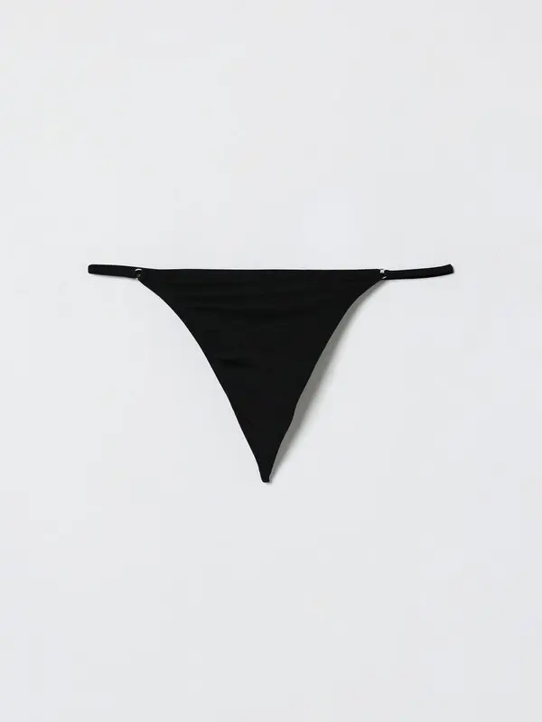 DIESEL® Thong With Oval D Detail - Black