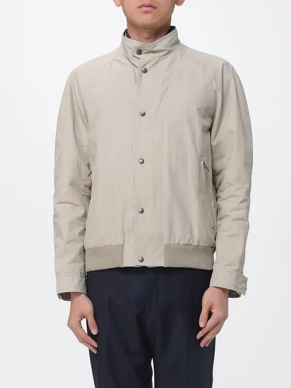 FAY Windproof And Water-repellent Technical Nylon Bomber Jacket With High Collar