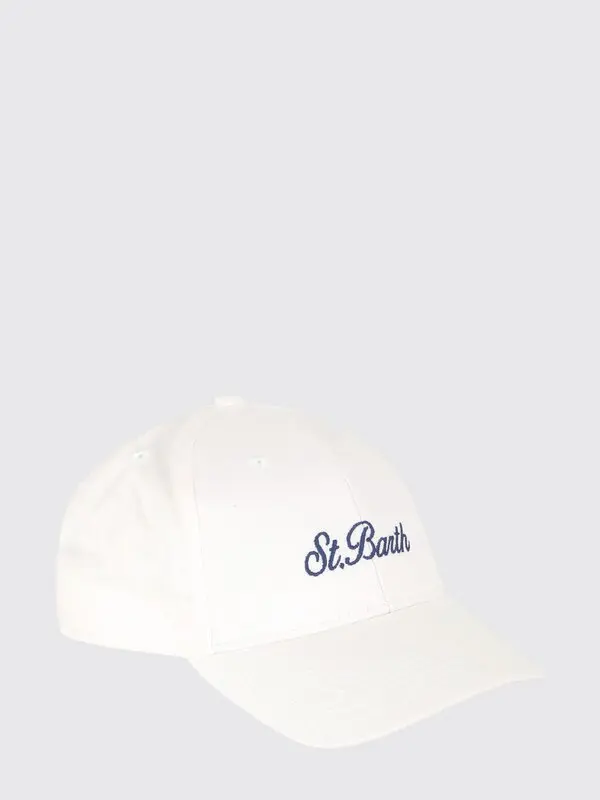 MC2 SAINT BARTH Cotton Baseball Cap With Embroidered Logo And Slogan - Cream